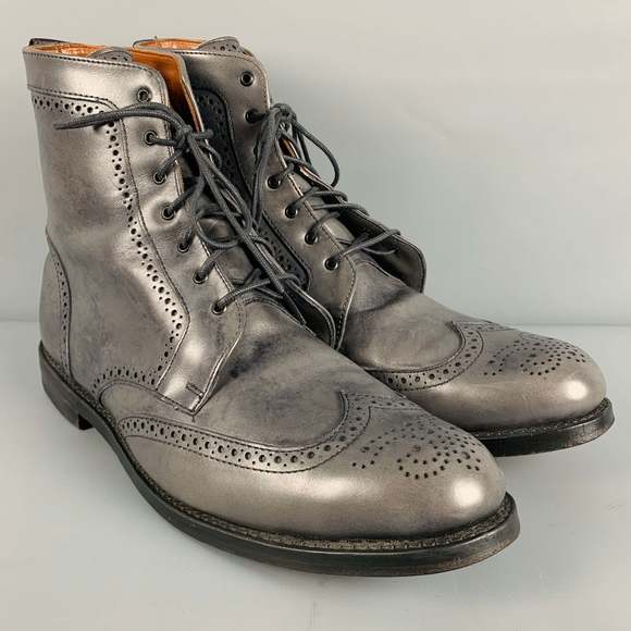 Allen Edmonds | Shoes | Allen Edmonds Grey Perforated Leather Wingtip ...